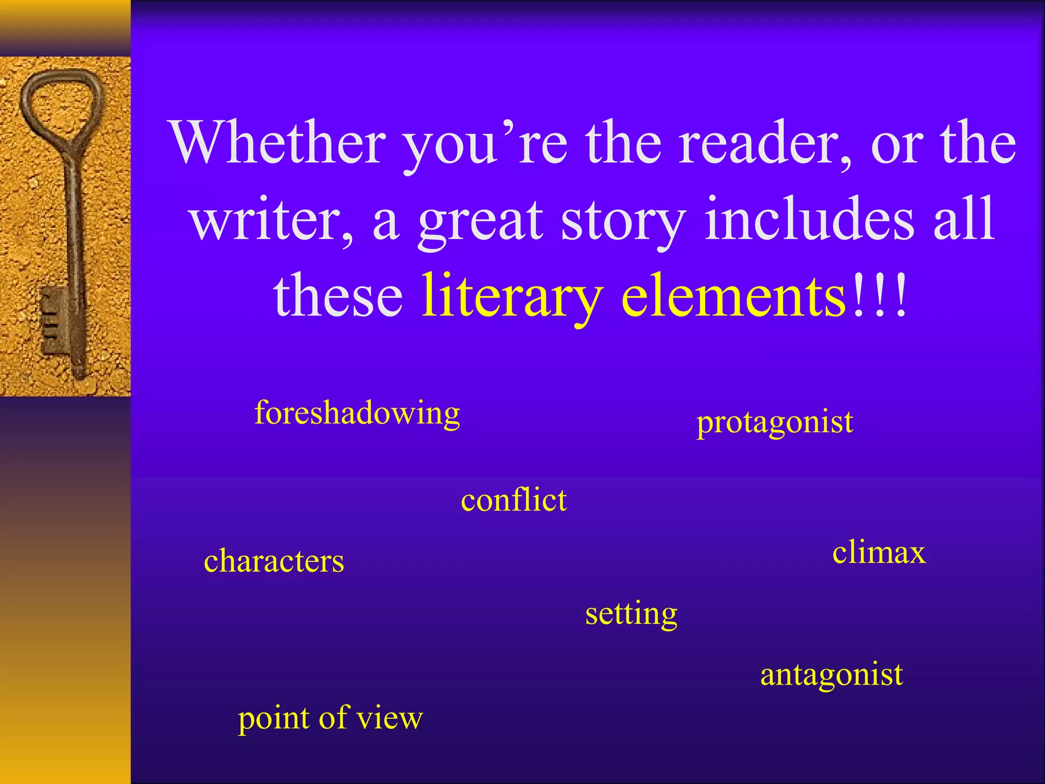 Literary elements ppt | PPT