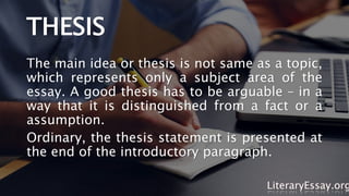 Literary Essay Format and Tips | PPTX