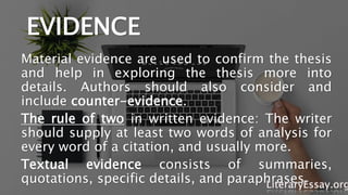 Literary Essay Format and Tips | PPTX