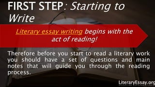 Literary Essay Format and Tips | PPTX