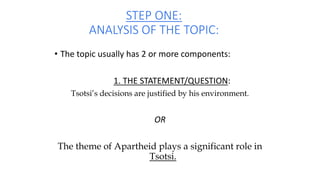 Literary essay - Tsotsi | PPTX