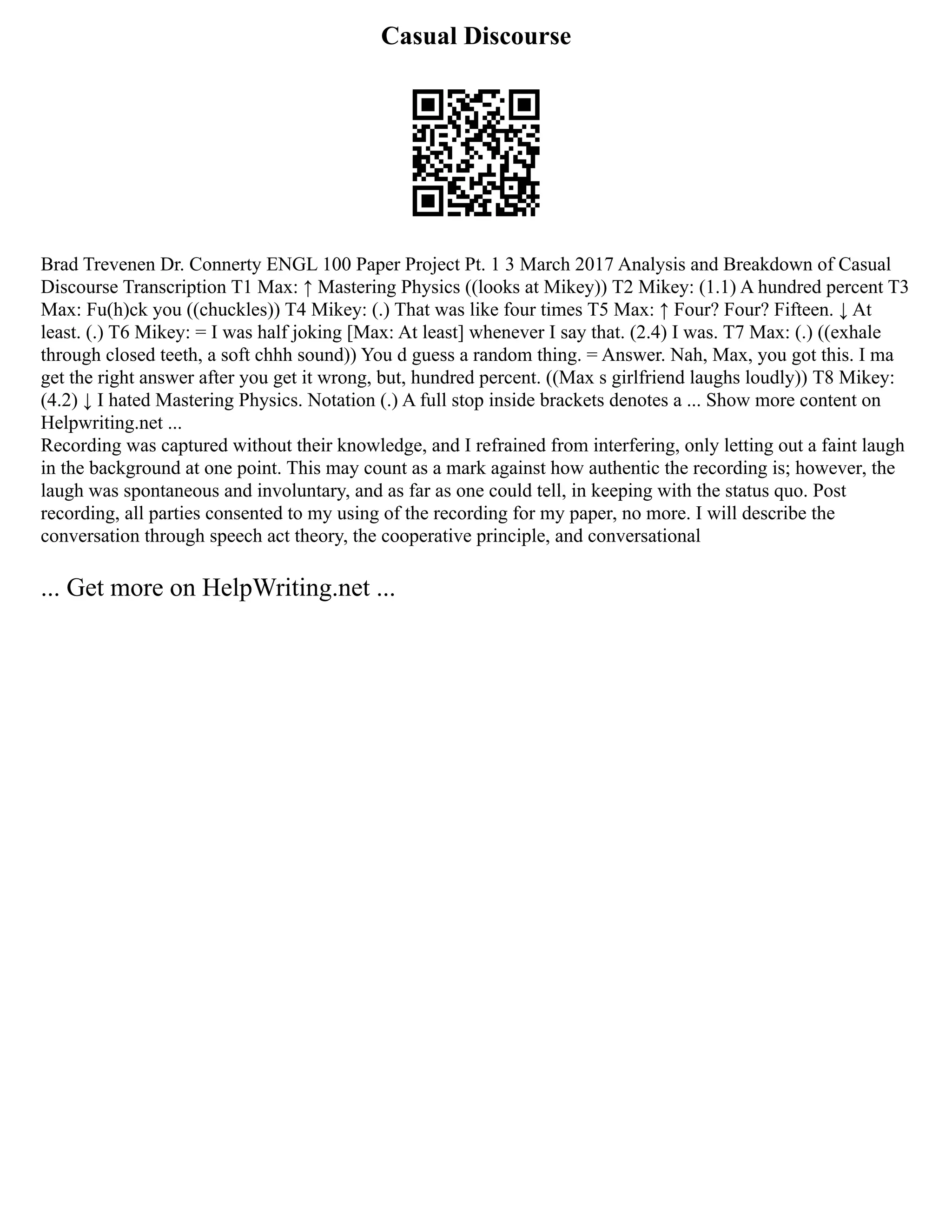 Literary Essay Outline Sample - English 102 | PDF