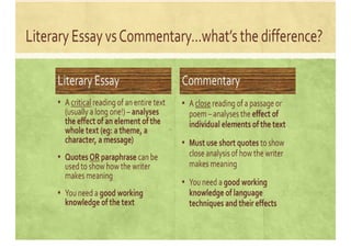 Literary Essay Skills | PPT