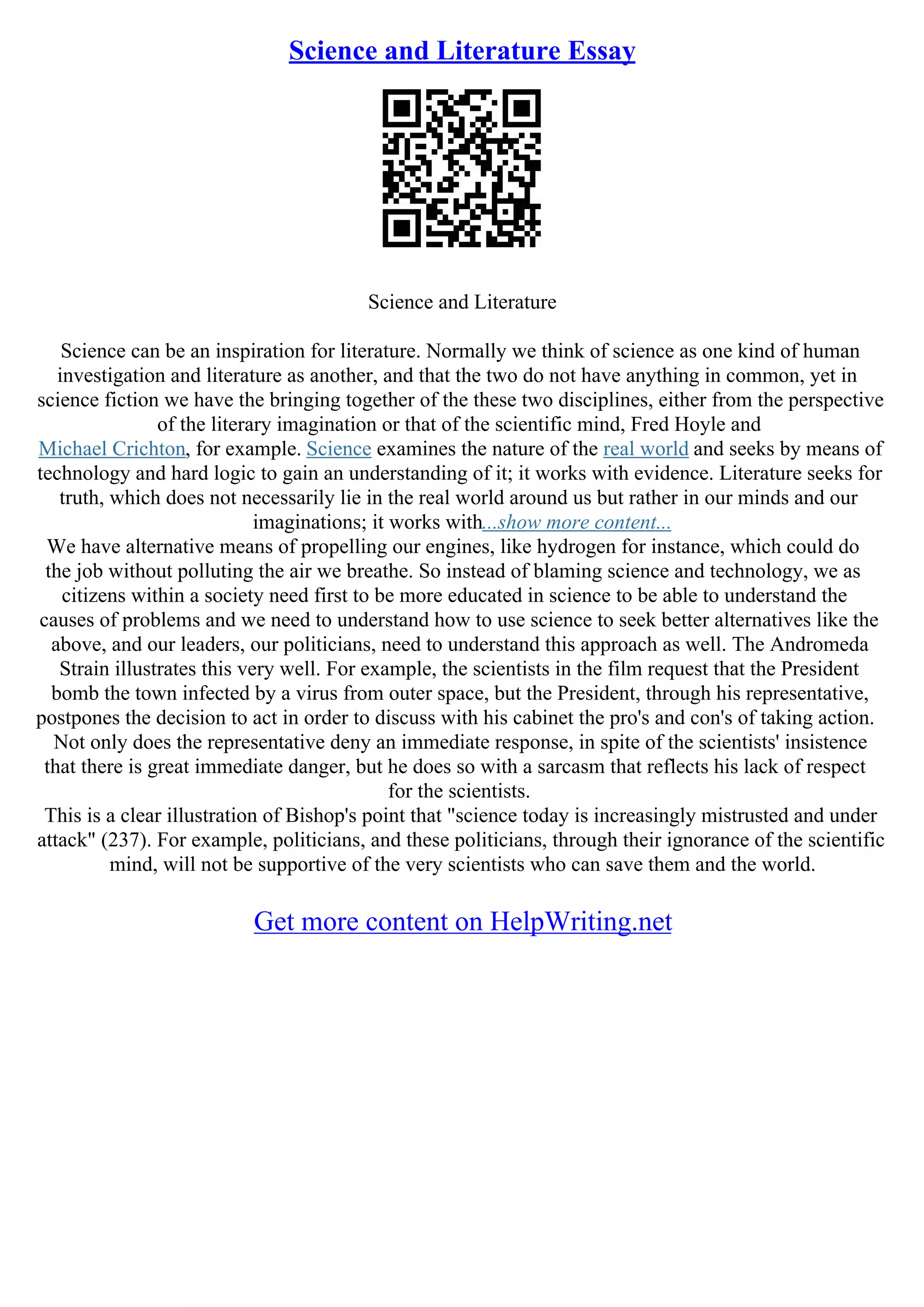 Literary Essay Topics | PDF | Fiction | Books and Literature
