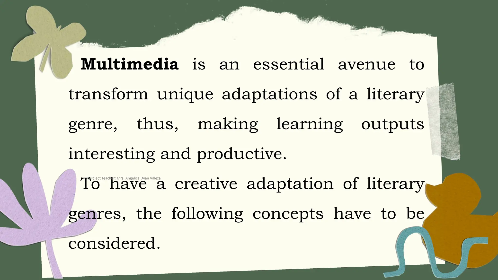 Literary Genre on Creative Multimedia Presentation.pptx