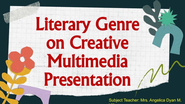 Literary Genre on Creative Multimedia Presentation.pptx