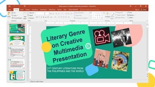literary genre on creative multimedia presentation.pptx