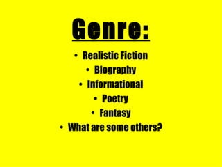 Literary Genres | PPT