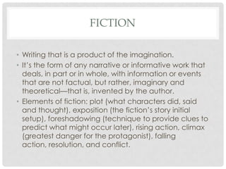 Literary genres | PPTX