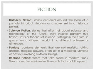 Literary genres | PPTX | Genres