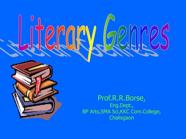 Literary genres | PPT | Genres