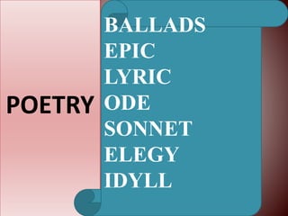 Literary genres.pptx | Fiction | Books and Literature