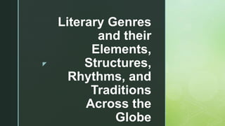 Literary Genres and their Elements, Structures,.pptx | Poetry | Books ...