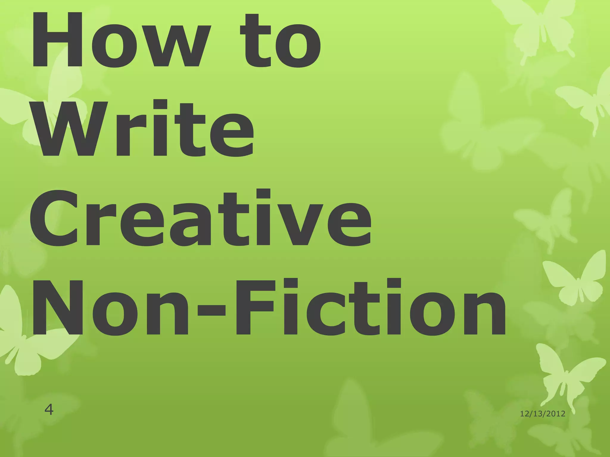 Literary journalism | PPTX