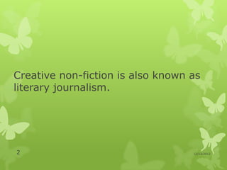 Literary journalism | PPTX