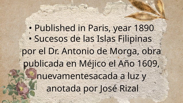 LITERARY MASTERPIECES OF JOSE RIZAL.pptx | Christianity | Religion ...