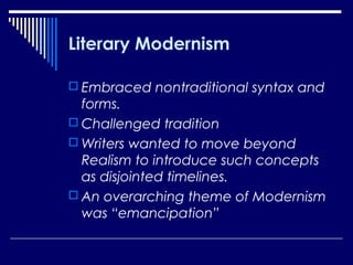 Literary Modernism | PPT