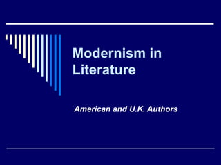 Modernism In Literature