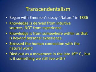 Literary movements | PPTX