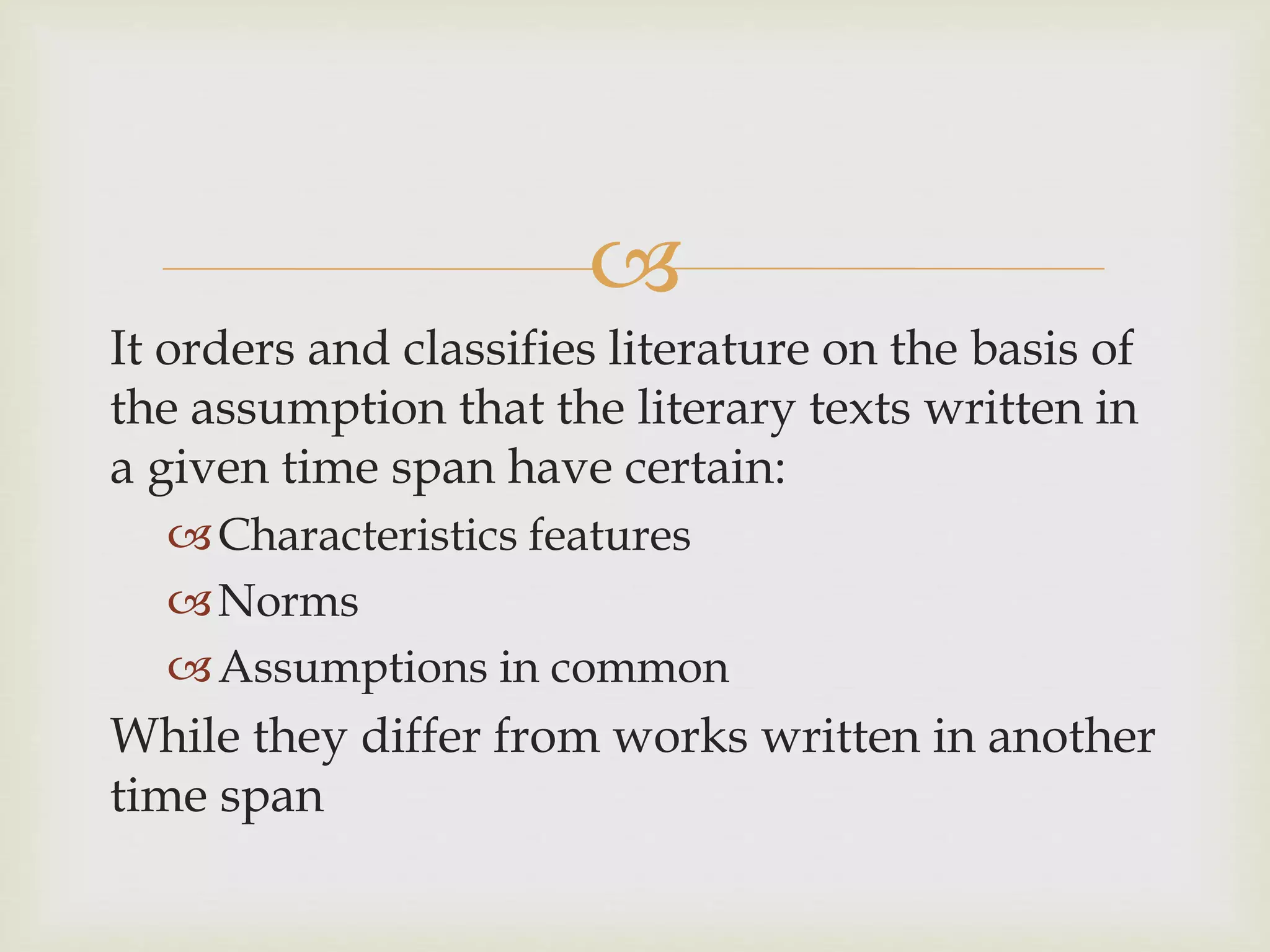 Literary Period and Literary History | PPTX