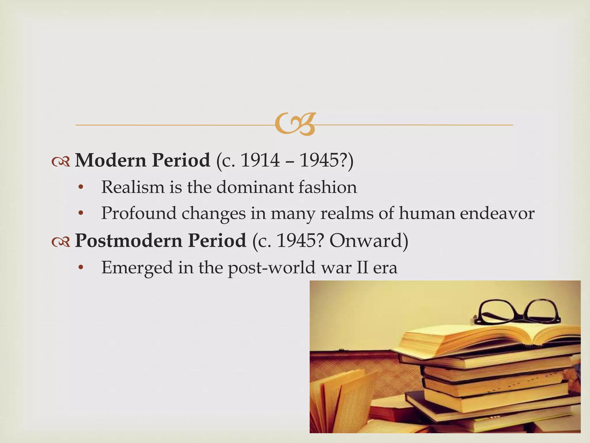 Literary Period and Literary History | PPTX