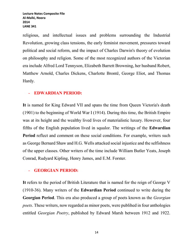 Literary periods movements | PDF