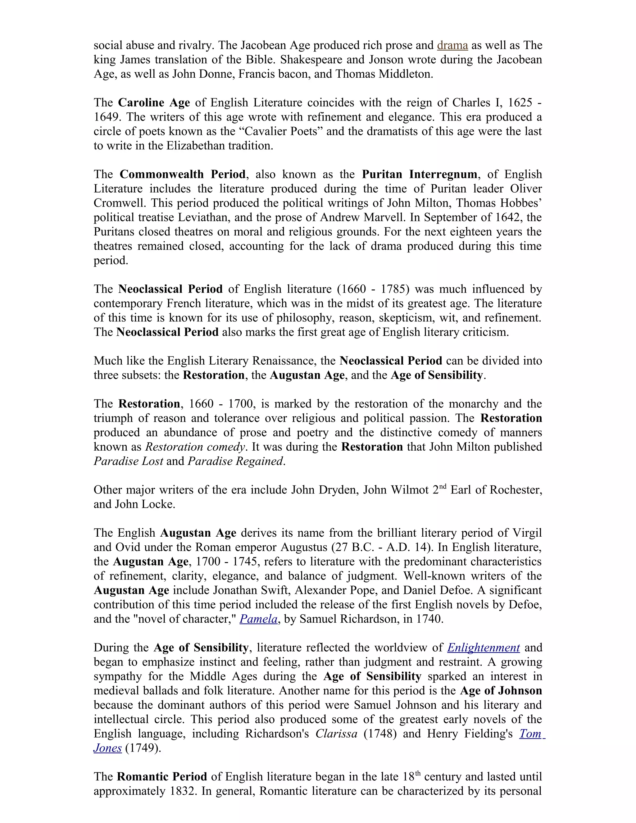 Literary periods of_british_and_american_literature | DOC