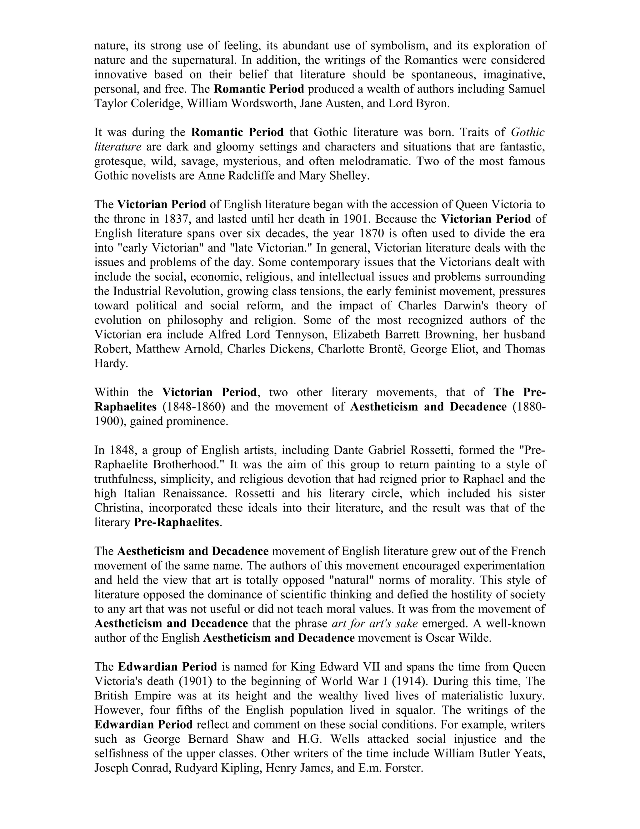 Literary periods of_british_and_american_literature | DOC