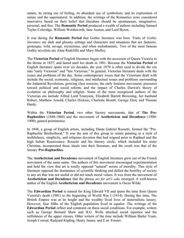 Literary periods of_british_and_american_literature | DOC