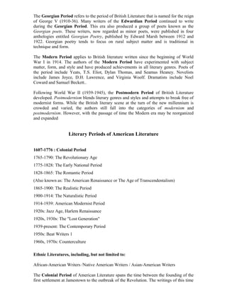 Literary periods of_british_and_american_literature | DOC