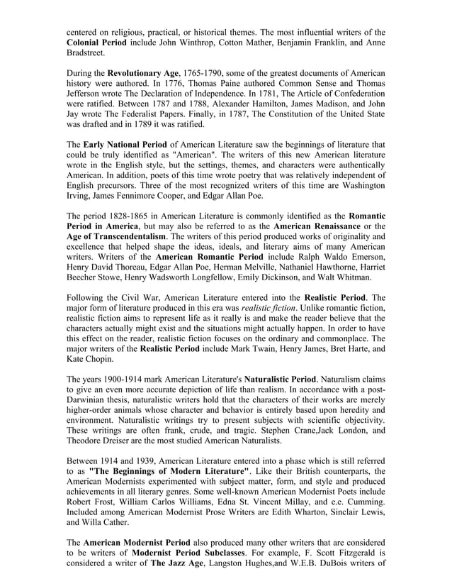 Literary periods of_british_and_american_literature | DOC
