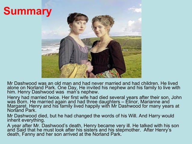 Literary project sense and-sensibility - isabela b | PPT