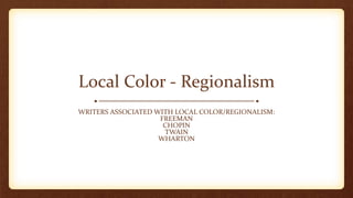 Literary realism and sub genres | PPTX