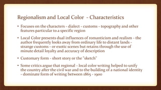 Literary realism and sub genres | PPTX