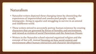 Literary realism and sub genres | PPTX