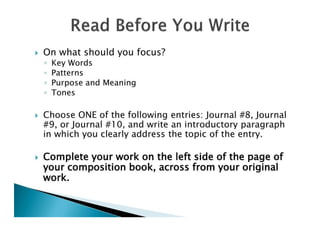 Literary Response And Style Analysis | PPT