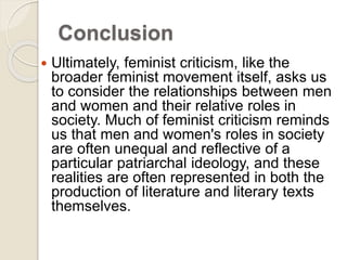 Feminism and Feminist Criticism | PPTX