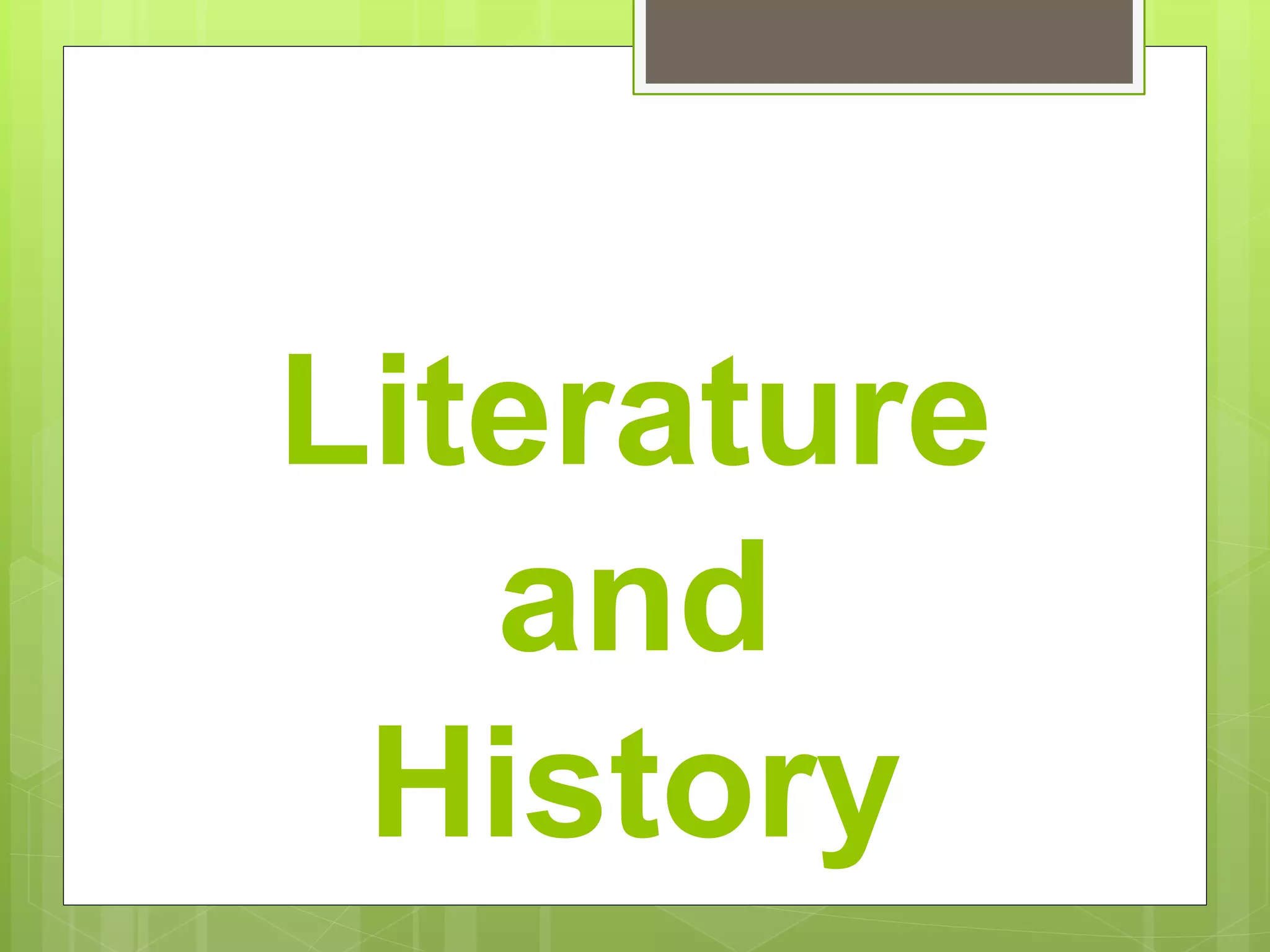 LITERARY STANDARDS | PPTX