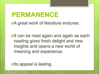 LITERARY STANDARDS | PPTX