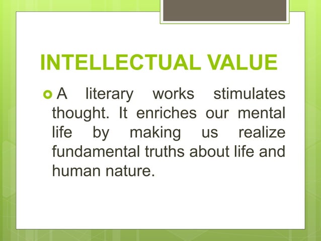 LITERARY STANDARDS | PPTX | Books and Literature