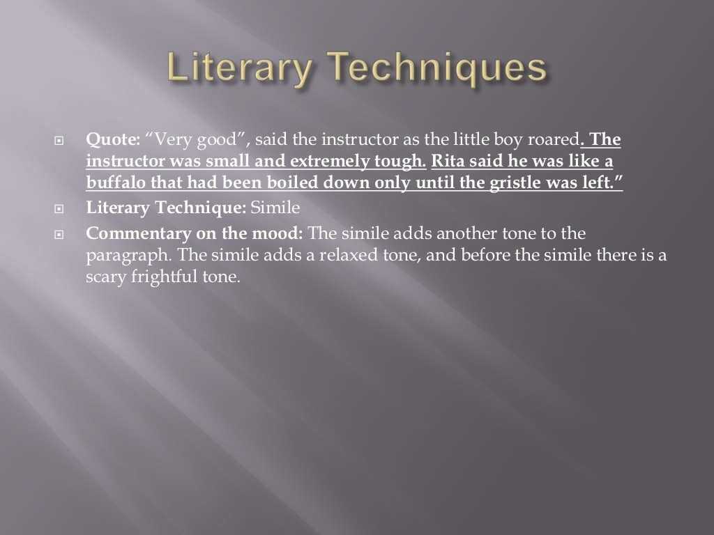 Literary Techniques Literary Techniques
