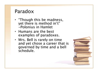 Paradox Examples In Literature