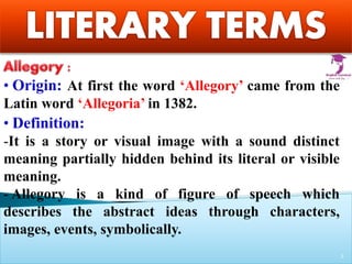 Allegory and Flat and Round Character | PPT