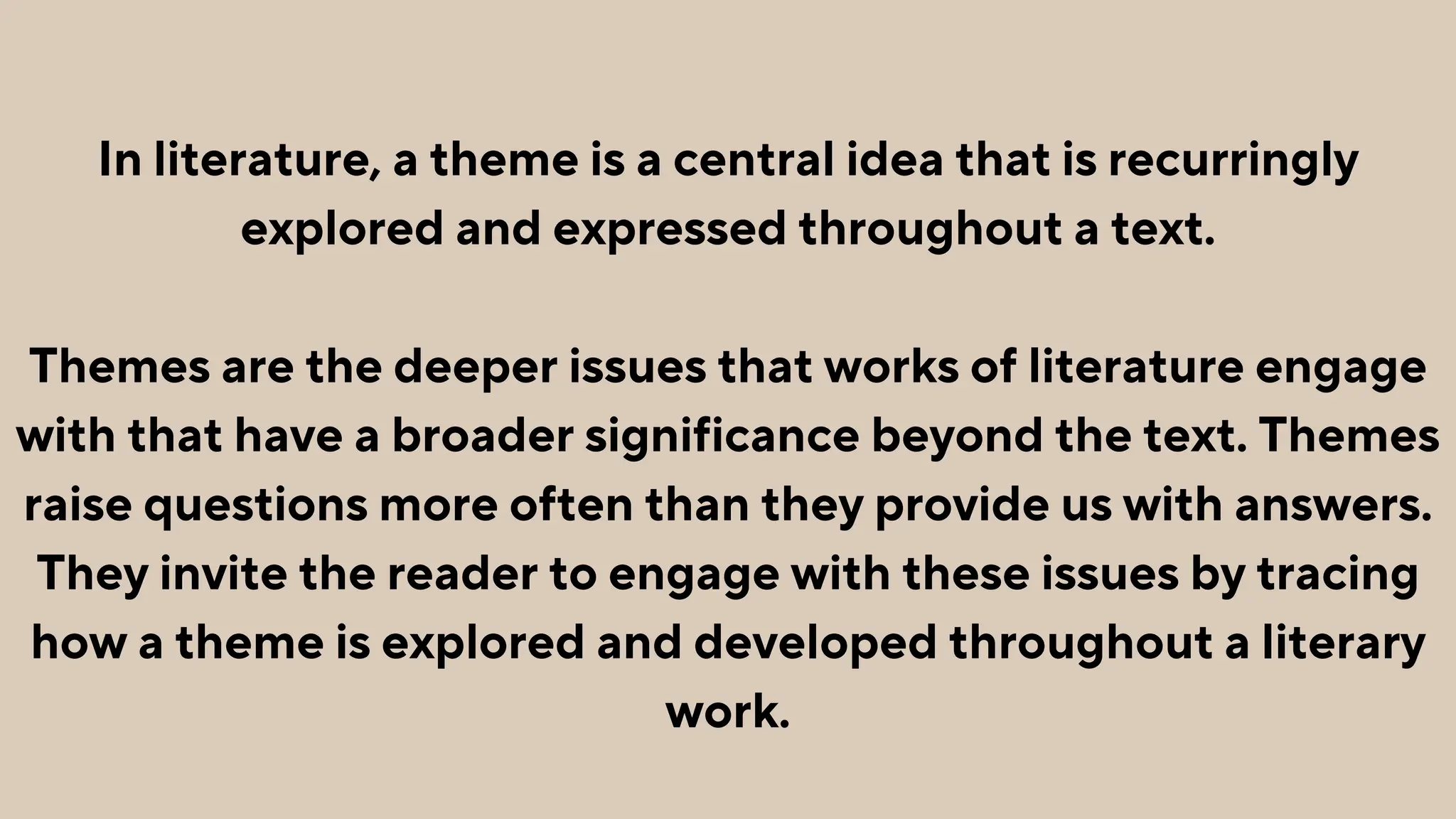 Literary Devices: characters, themes , plot and more! | PPT