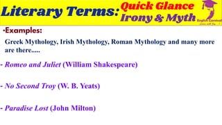 Irony, Myth | PPTX