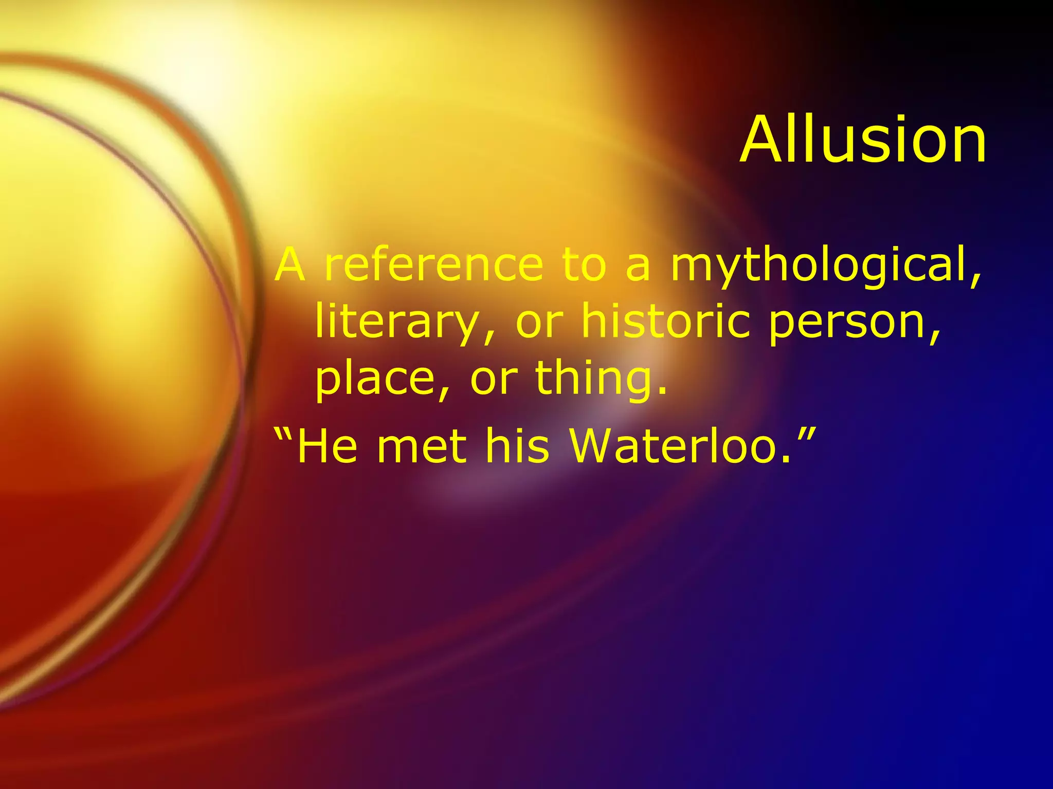 Literary Terms Powerpoint Presentation | PPT