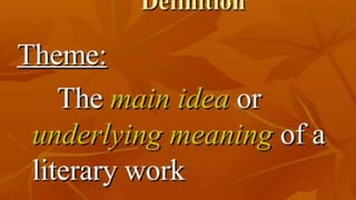 LITERARY THEMES_GRADE 8 POWERPOINT PRESENTATION | PPTX