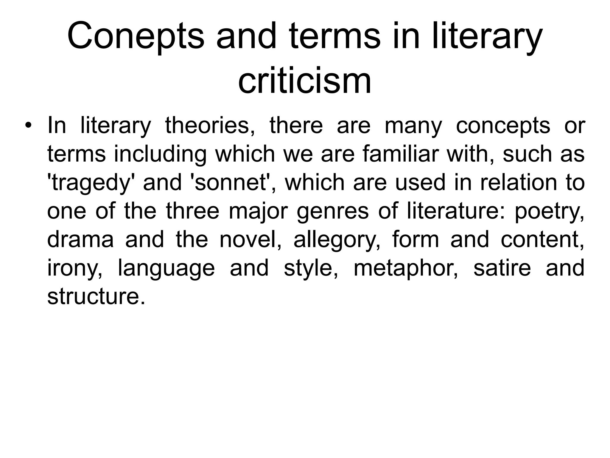 Literary theories and criticism | PPT