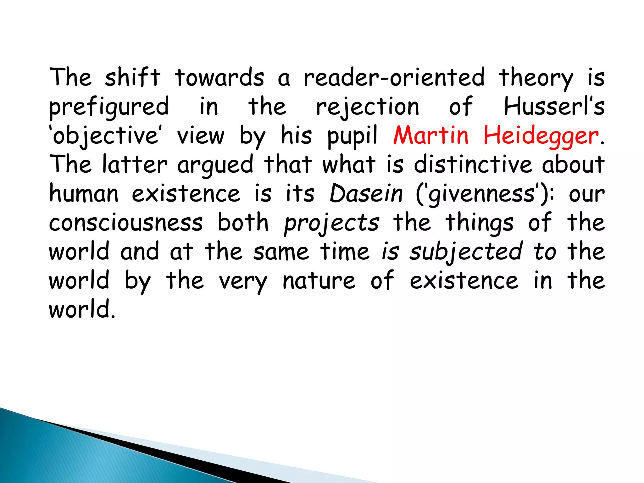 Literary theories reader oriented | PPTX