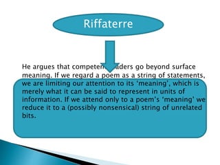 Literary theories reader oriented | PPTX